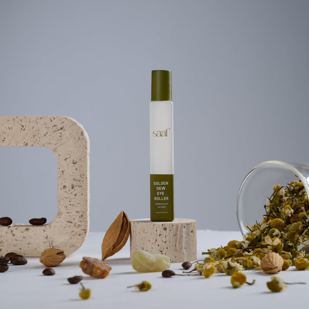 Golden Dew Eye Roller - Under Eye Oil with Frankincense & Botanical ...